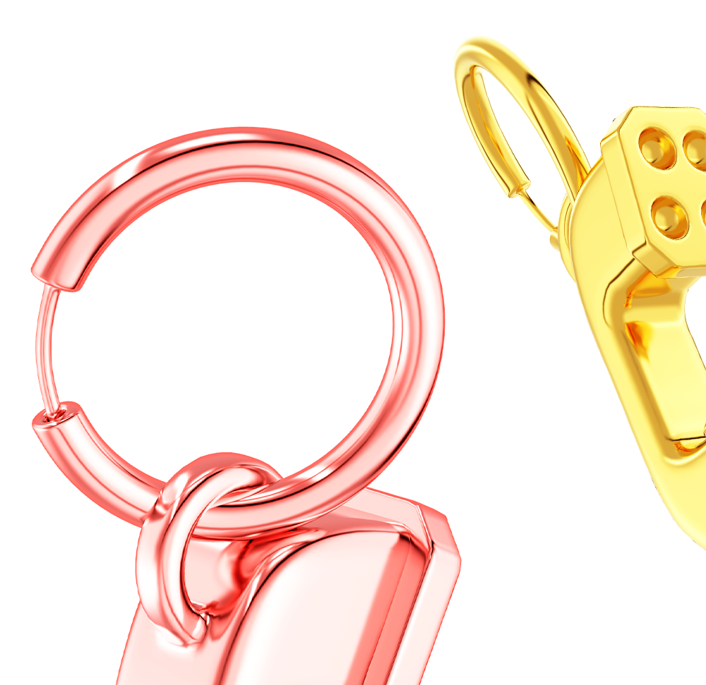 Plated Earrings 0800 God's Phone - 0800 Don Rouch