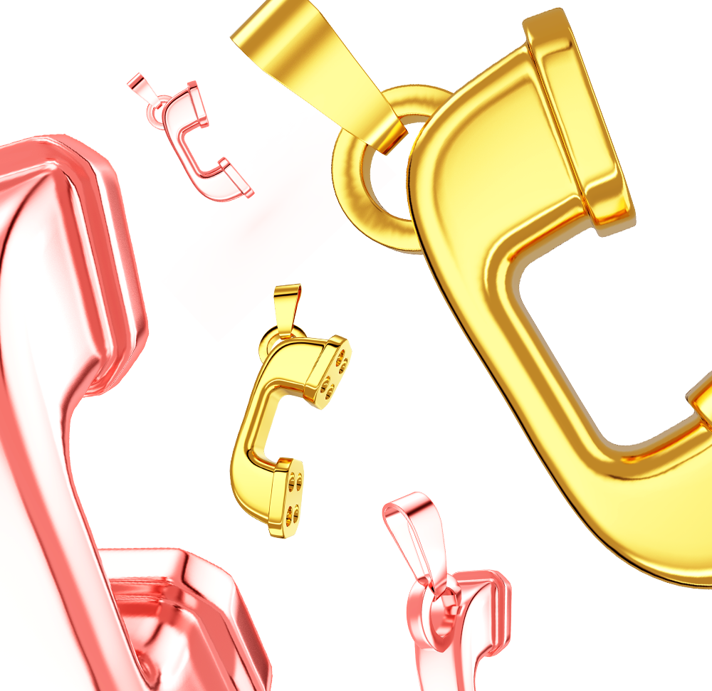 Plated Pendant 0800 God's Phone - 0800 Don Rouch