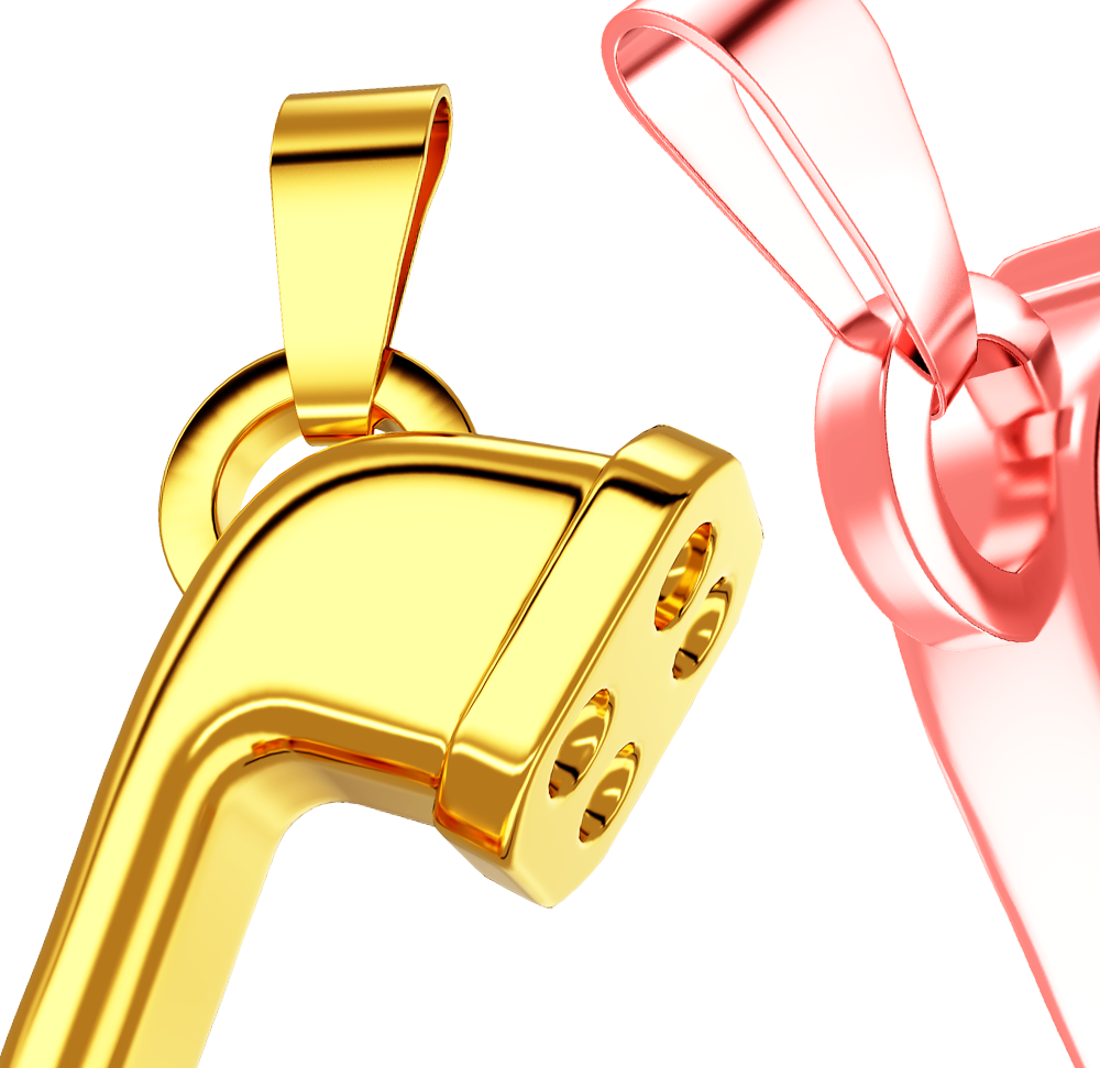 Plated Pendant 0800 God's Phone - 0800 Don Rouch